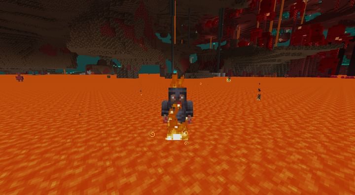 How to walk on lava in Minecraft?