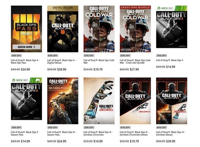 All Call of Duty games on Xbox Ultimate Game Sale: Prices, dates, and more