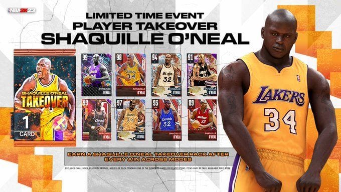 Shaquille O'Neal Takeover event: NBA 2K23 Shaquille O'Neal Takeover ...