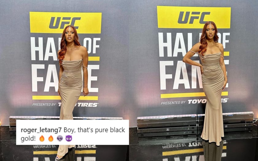 UFC Hall of Fame: “That’s pure black gold” - Brookliyn Wren’s dress ...