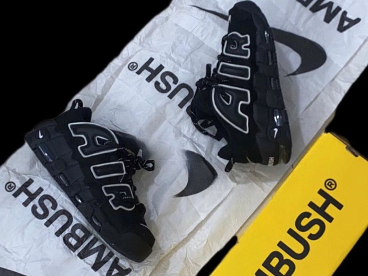 AMBUSH: AMBUSH x Nike Air More Uptempo Low “Black/White” shoes: Where ...