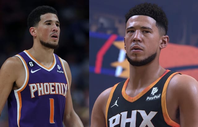 Devin Booker NBA 2K24 face revealed: Predicted stats, overall, and more