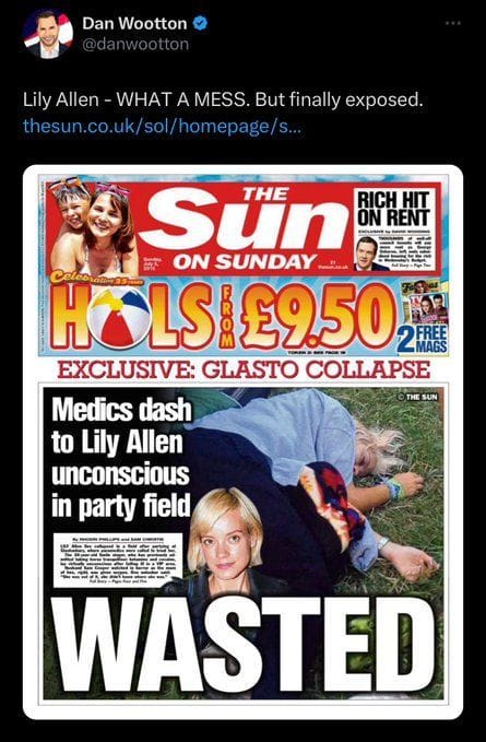 What happened with Dan Wootton and Lily Allen? Singer calls out ...