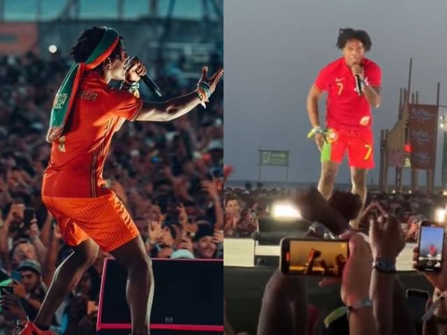 "Mad man" - Fans react as IShowSpeed jumps into the crowd during the ...