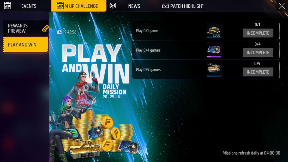 New Play and Win event in Free Fire MAX: Get free Weapon Loot Crate and ...