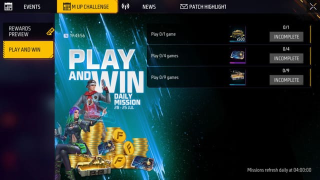 New Play and Win event in Free Fire MAX: Get free Weapon Loot Crate and ...