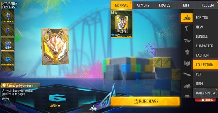 Free Fire MAX Rampage Hyperbook returns in store: Rewards, diamonds ...