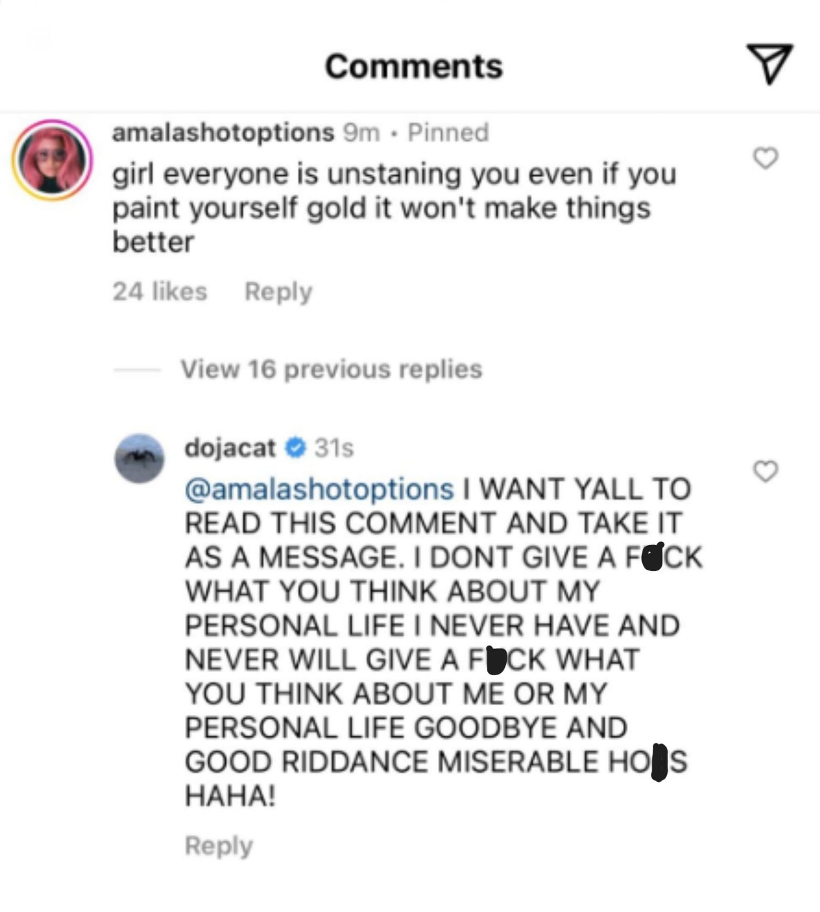 "Can't defend her anymore": Doja Cat under fire for blocking fans over ...