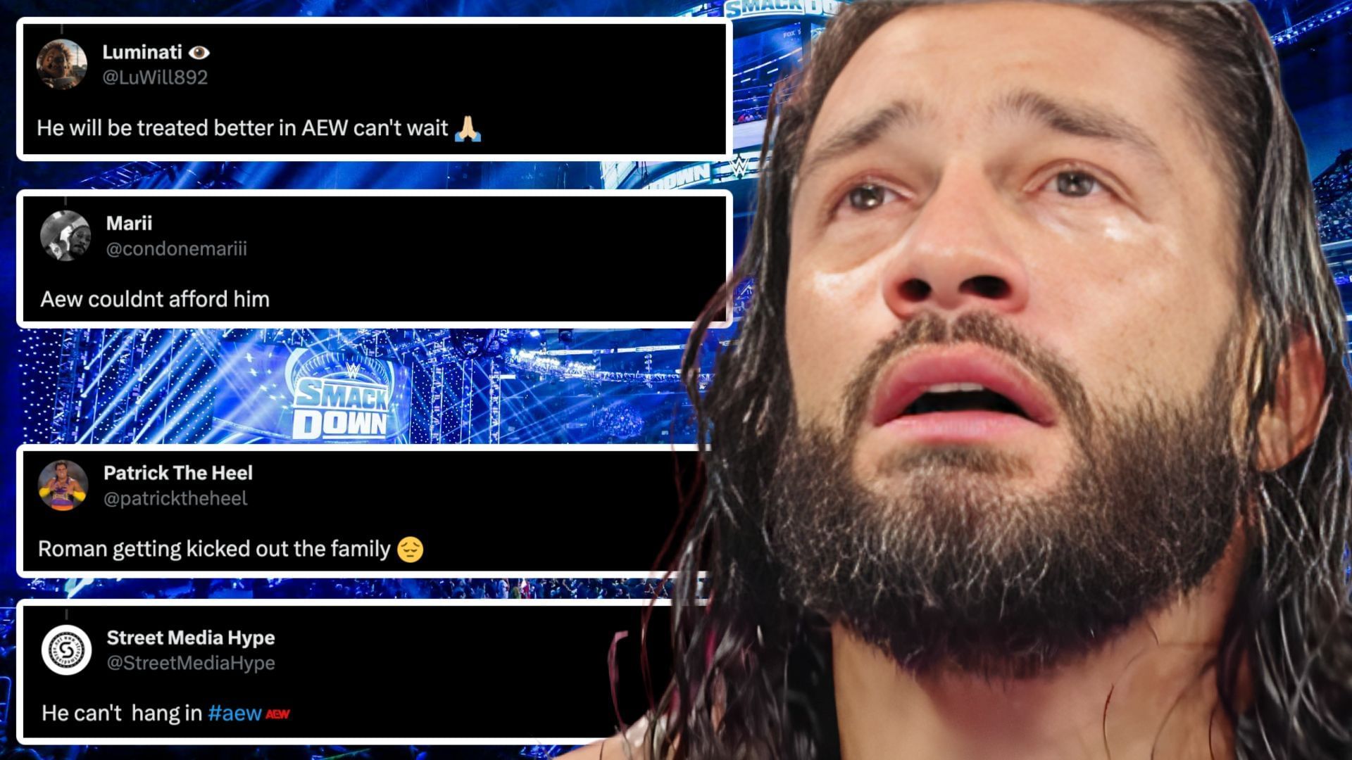 "He will be treated better in AEW can't wait" - Fans predict Roman ...