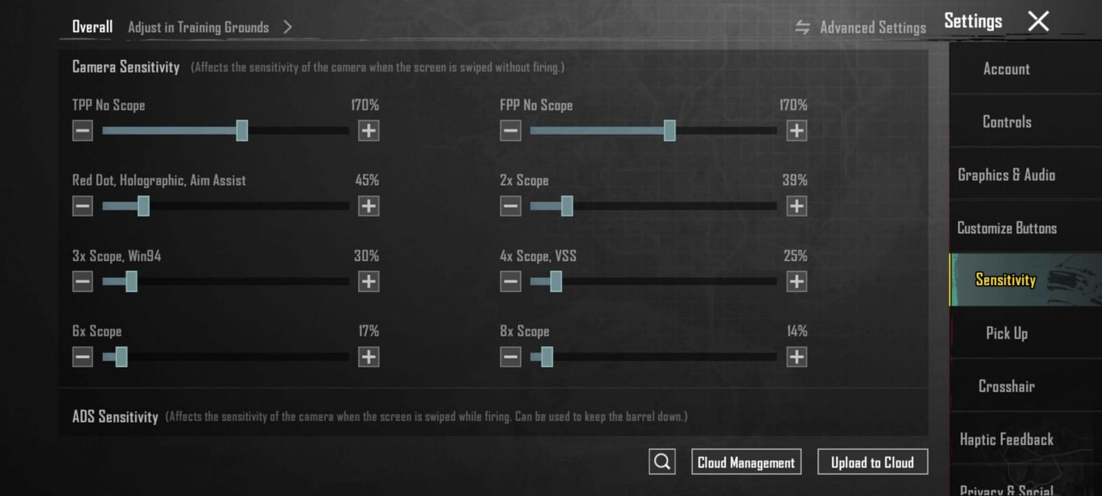BGMI best 4-finger claw control layout and sensitivity settings