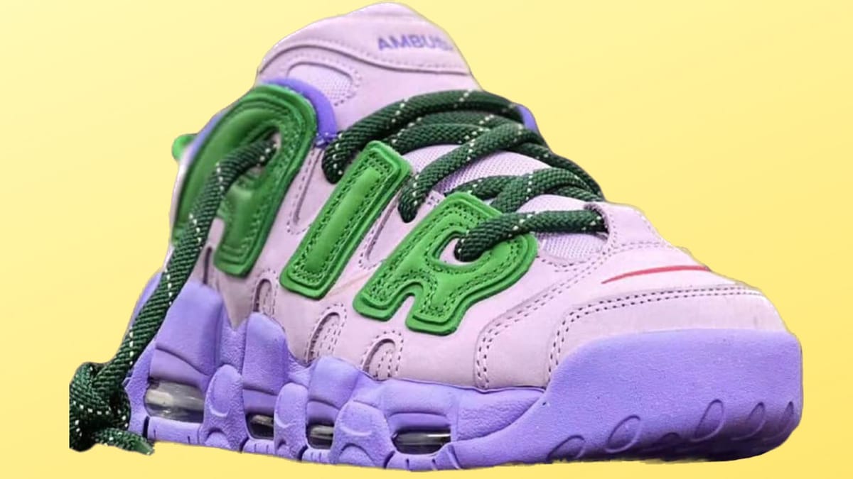 AMBUSH: AMBUSH x Nike Air More Uptempo Low "Lilac Apple Green" shoes ...