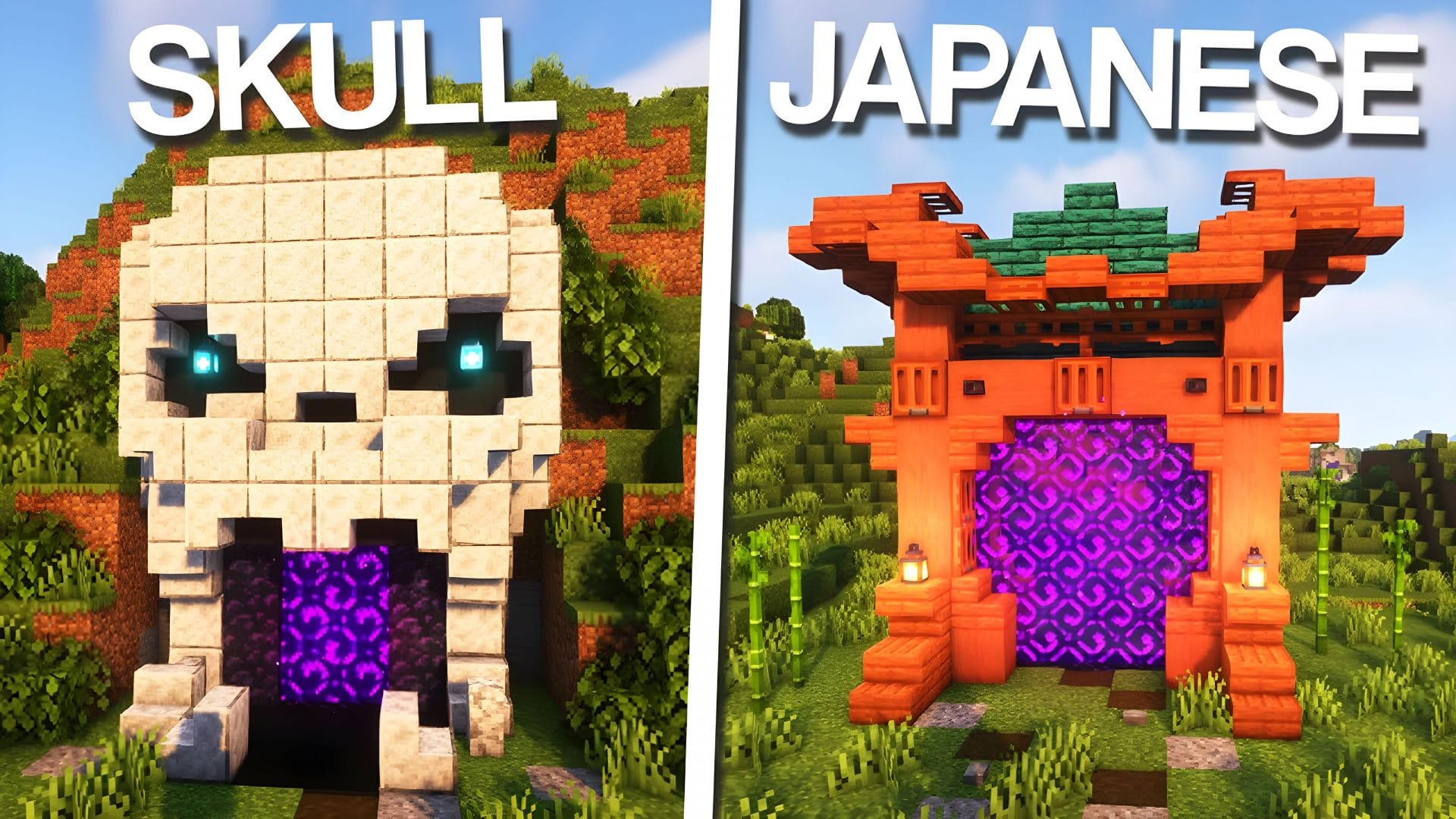 5 best Minecraft nether portal designs