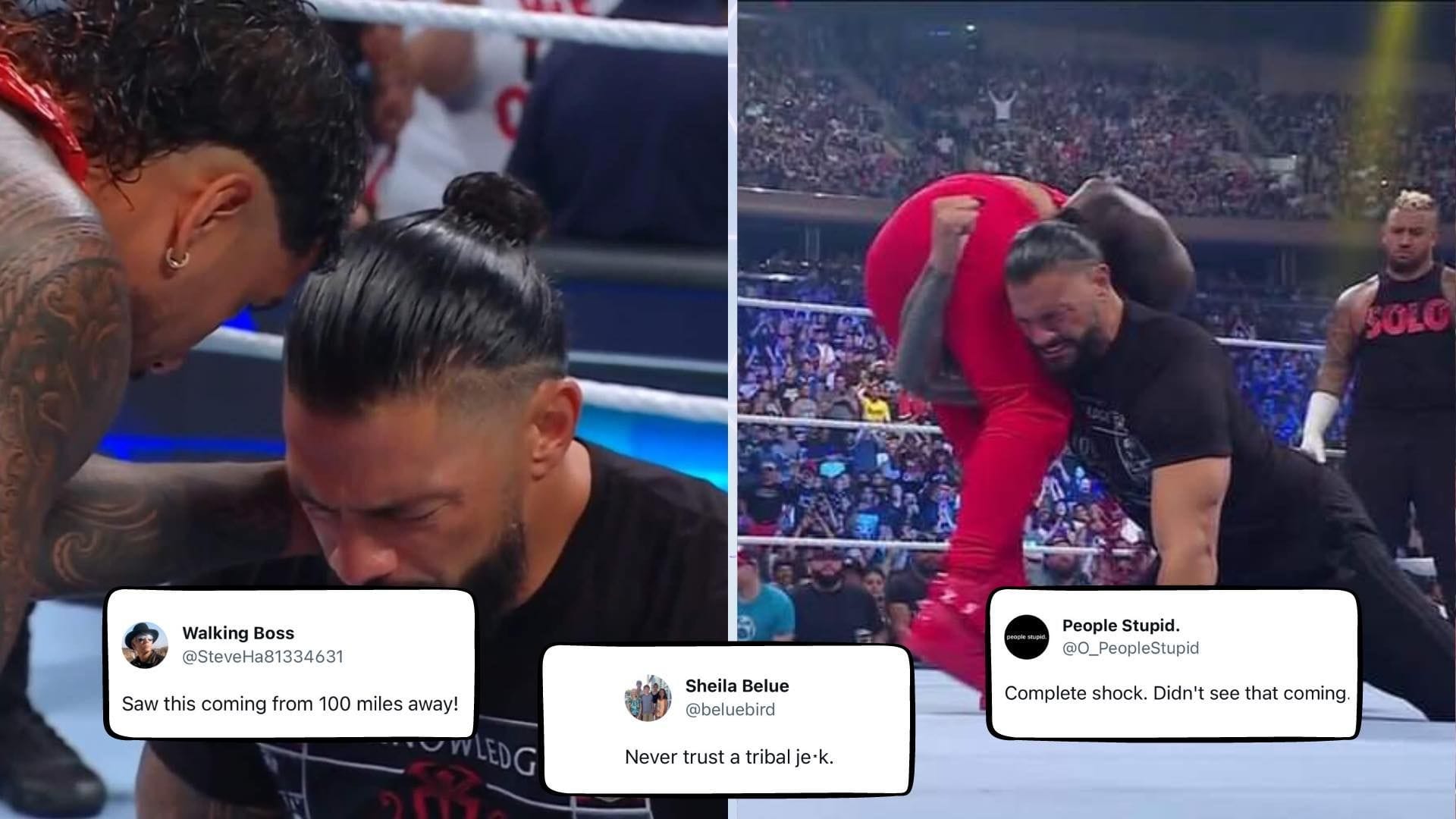 "Never trust a tribal je*k," "Complete shock" - WWE fans go crazy over ...