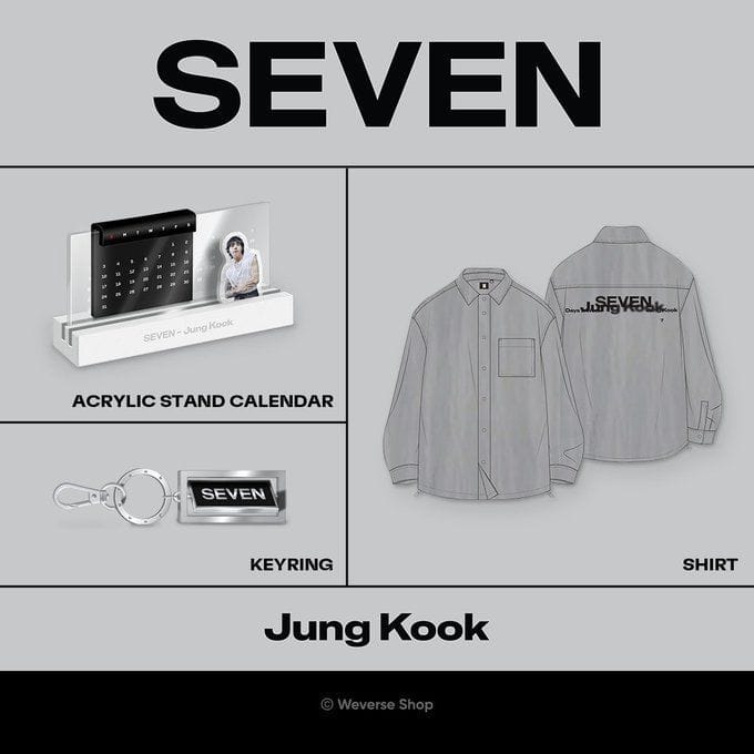 All you need to know about BTS Jung Kook's Seven merch: Products, price ...