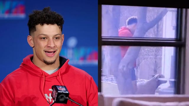 WATCH: Patrick Mahomes seen yelling at his dogs while wife Brittany ...
