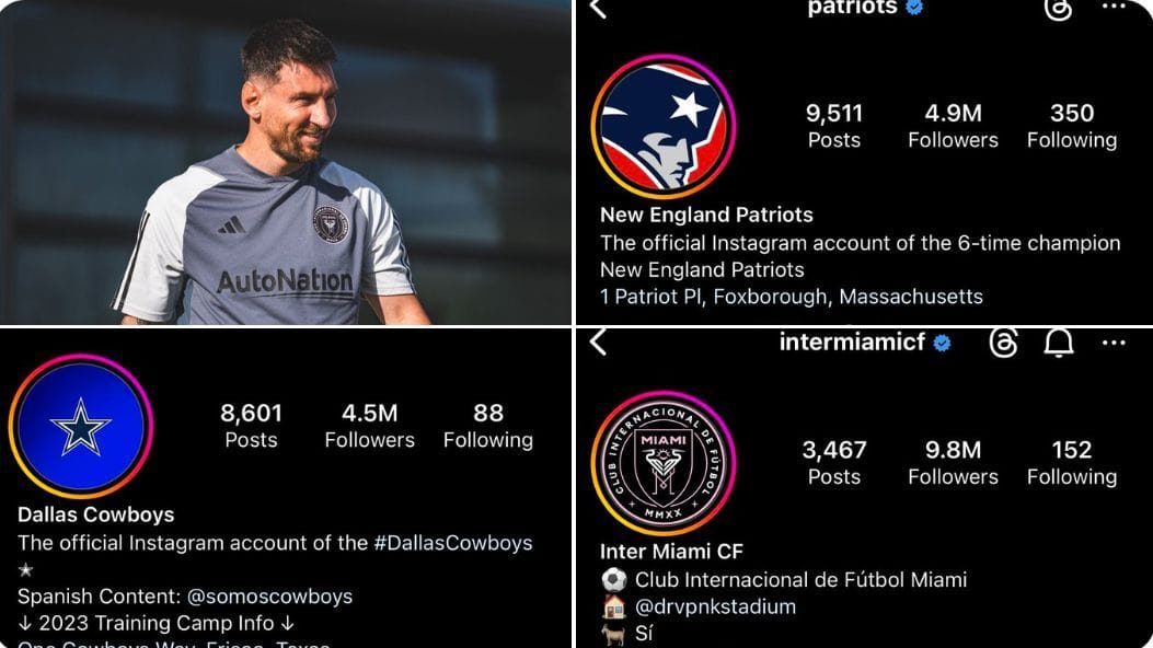 Cowboys, Patriots lose major ground after Lionel Messi’s Inter Miami move