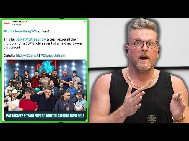 Pat McAfee gets emotional ahead of Elon Musk’s decision to rebrand ...