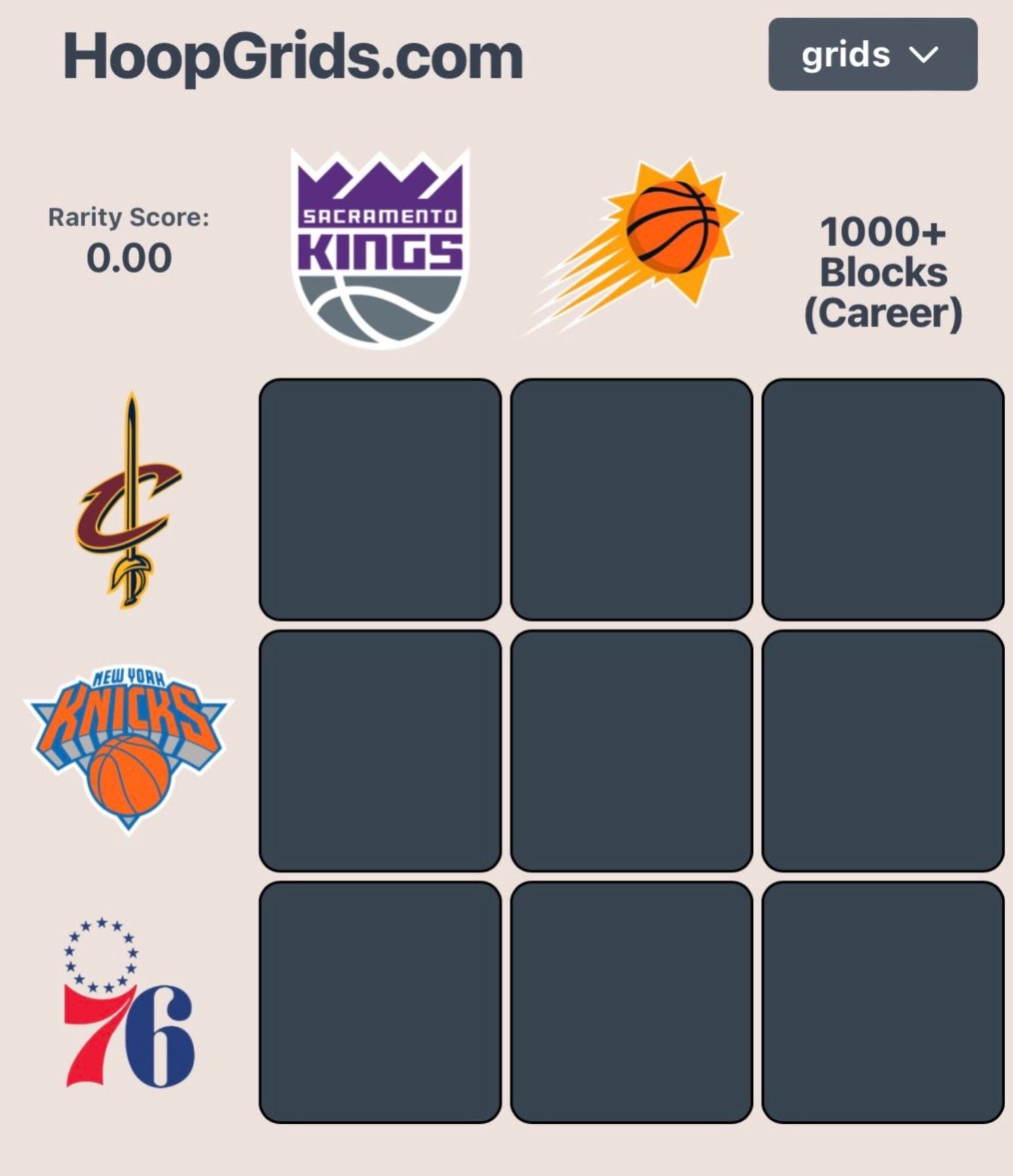 Which Kings stars have played for the Knicks and Sixers? NBA HoopGrids ...