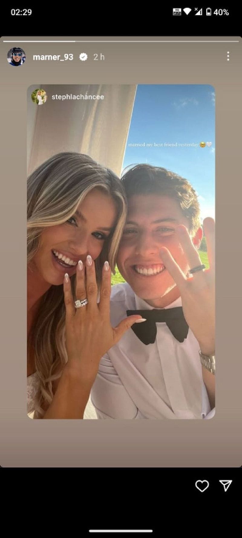 Mitch Marner's partner Stephanie LaChance shows off huge diamond ring ...