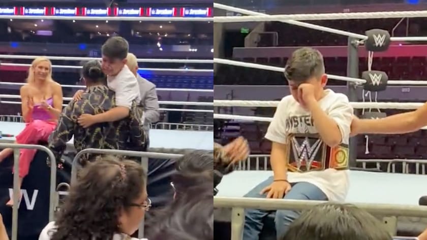 Santos Escobar: 39-year-old WWE Superstar comforts crying young fan in ...