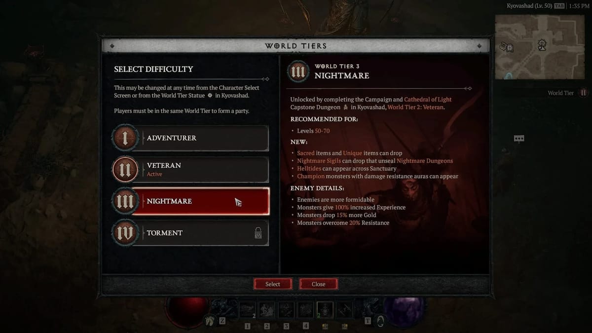 How to farm Renown easily in Diablo 4