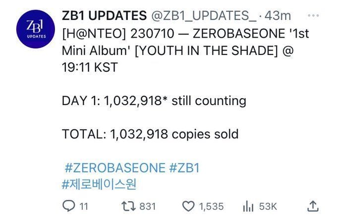 "Legendary rookies in the making": ZEROBASEONE's Youth In The Shade ...