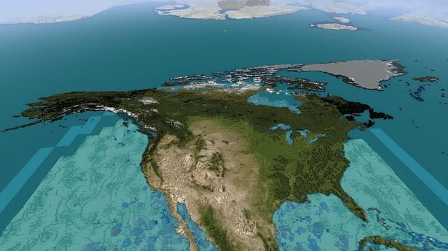 Minecraft player creates entire Earth map in 1:23000 scale
