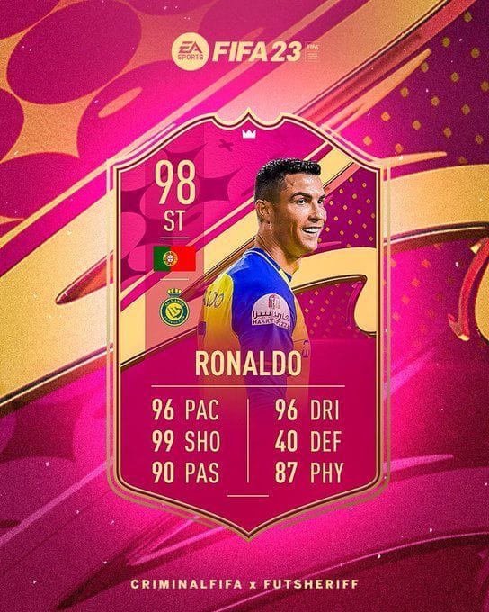 FIFA 23 leak hints at Cristiano Ronaldo receiving a FUTTIES version