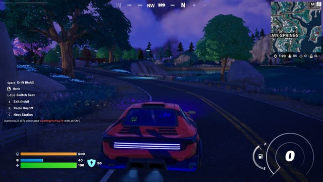 How to travel Northeast in Fortnite