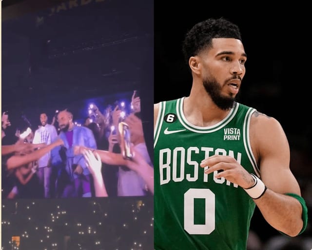 Watch - Drake brings out Celtics superstar Jayson Tatum for his show in ...