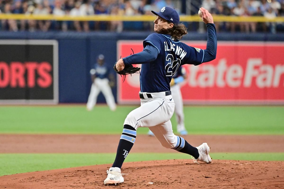 What happened to Tyler Glasnow? Rays pitcher exits game vs Braves early