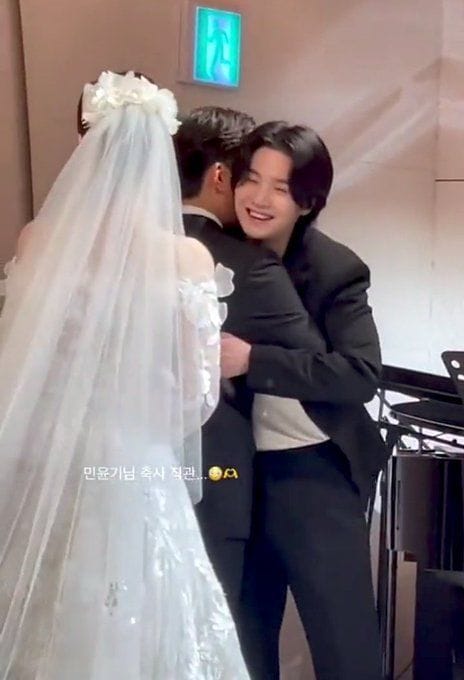 "So handsome": Fans swoon over BTS' Suga as he attends his brother's ...