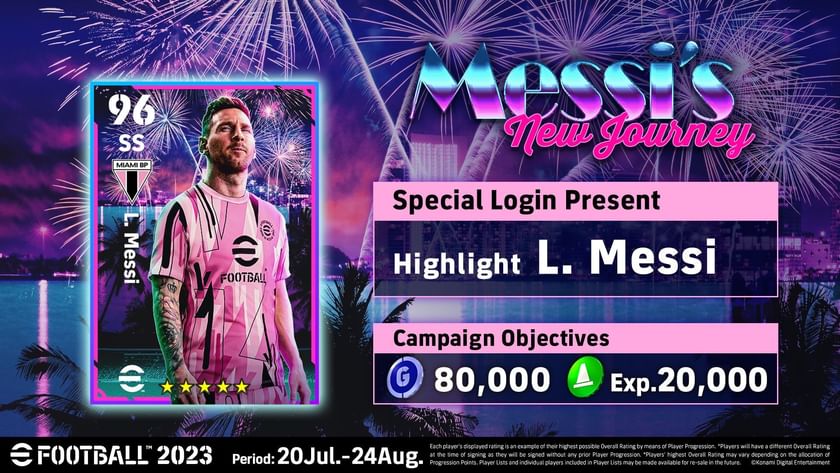 eFootball 2023, eFootball 2023 Mobile, free Lionel Messi card in ...