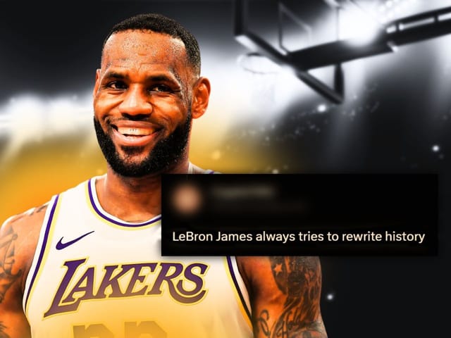 "LeBron James always tries to rewrite history": Fans roast Lakers ...