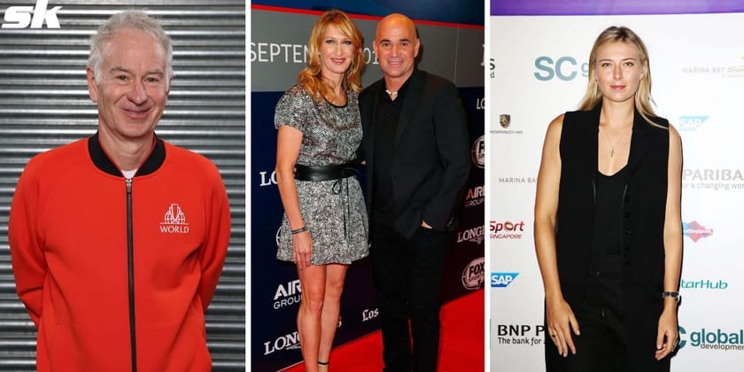 Steffi Graf and Maria Sharapova to join Andre Agassi and John McEnroe ...