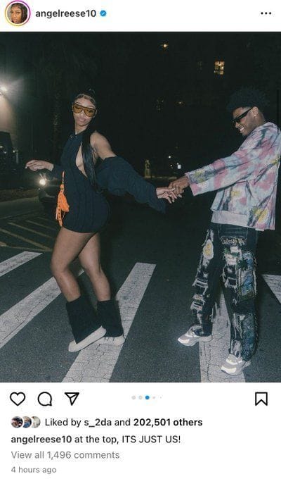 Angel Reese and boyfriend Cam'Ron Fletcher can't stop drooling over ...