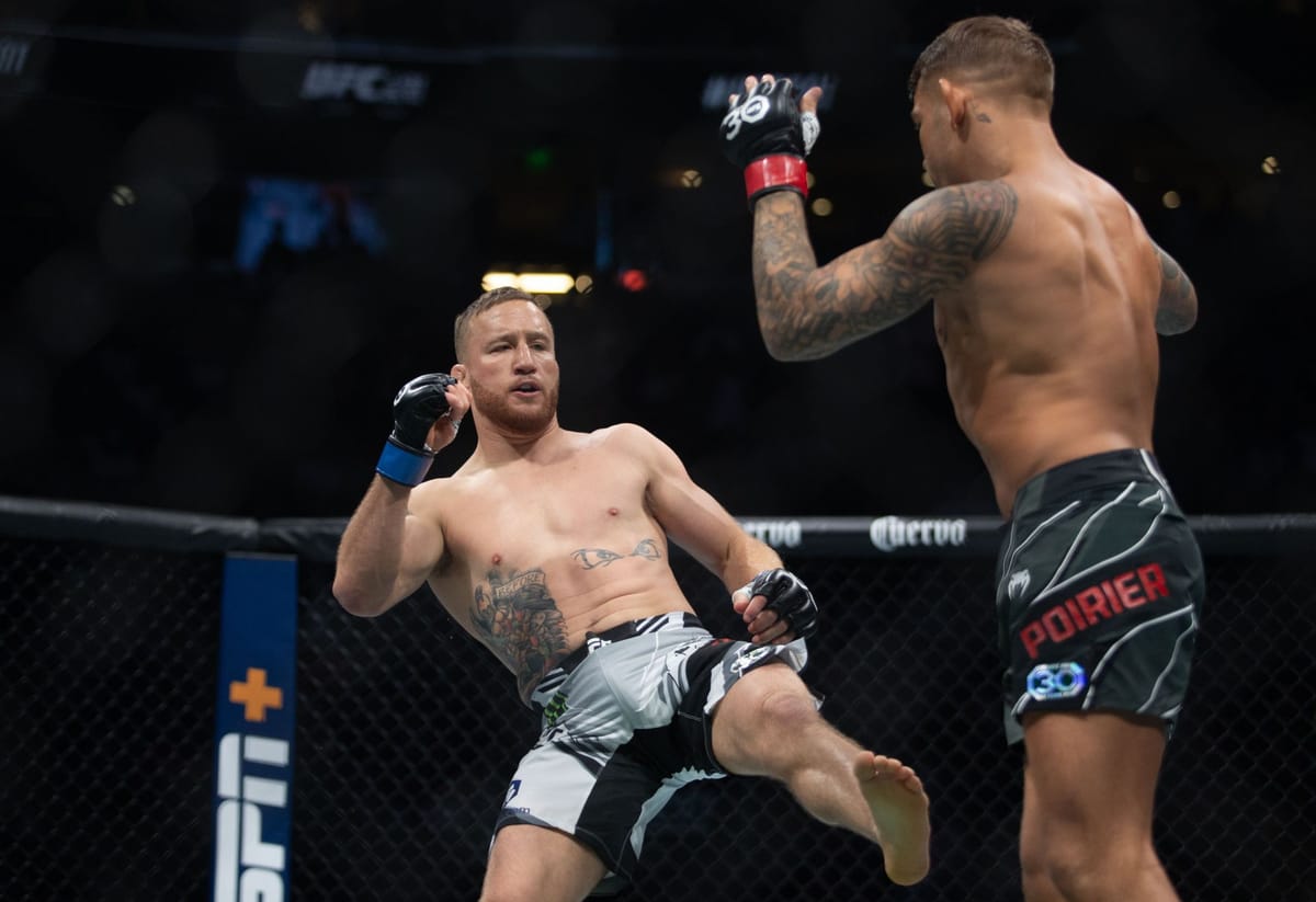 Dustin Poirier vs Justin Gaethje UFC head-to-head record