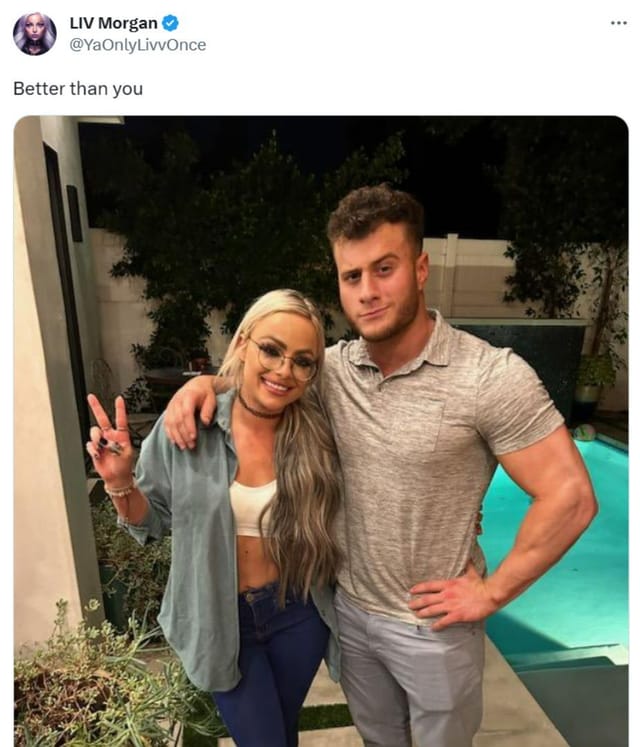 Liv Morgan broke the internet once after being seen with AEW's MJF ...