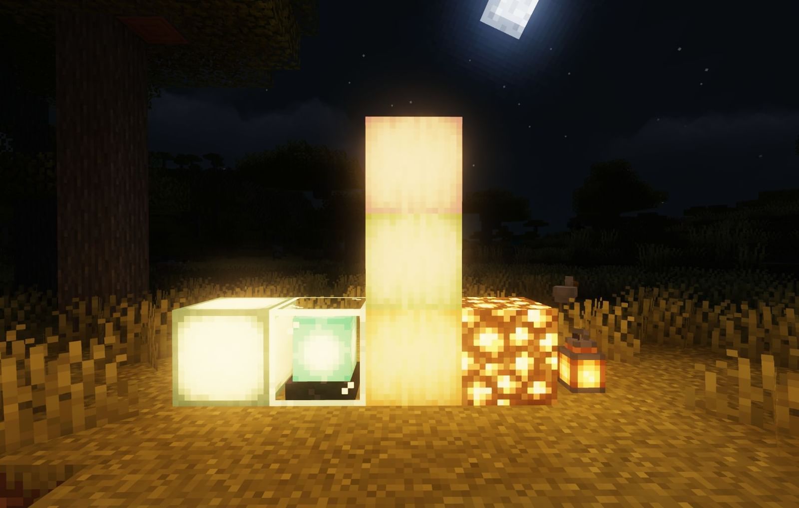 Ranking light blocks in Minecraft, from strongest to weakest