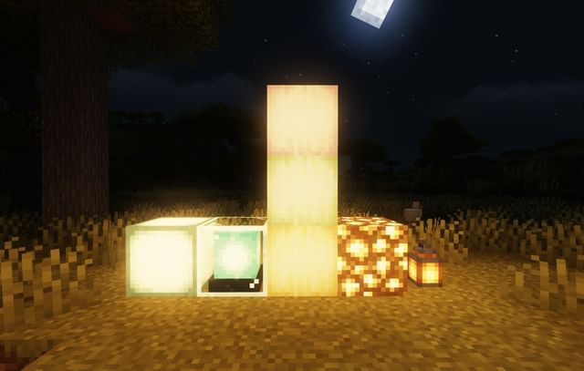 Ranking light blocks in Minecraft, from strongest to weakest