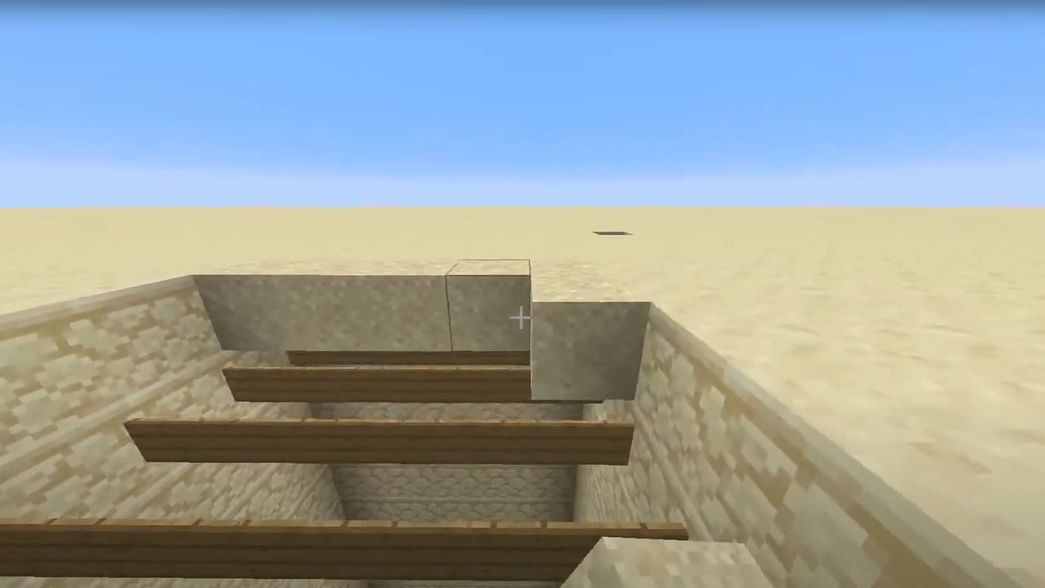How to make a sand trap in Minecraft?