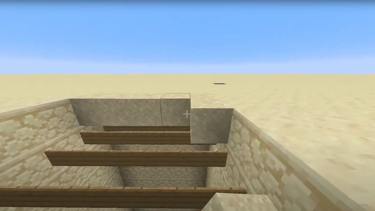 How to make a sand trap in Minecraft?