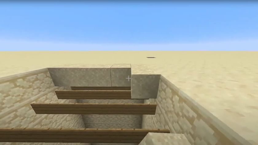How to make a sand trap in Minecraft?