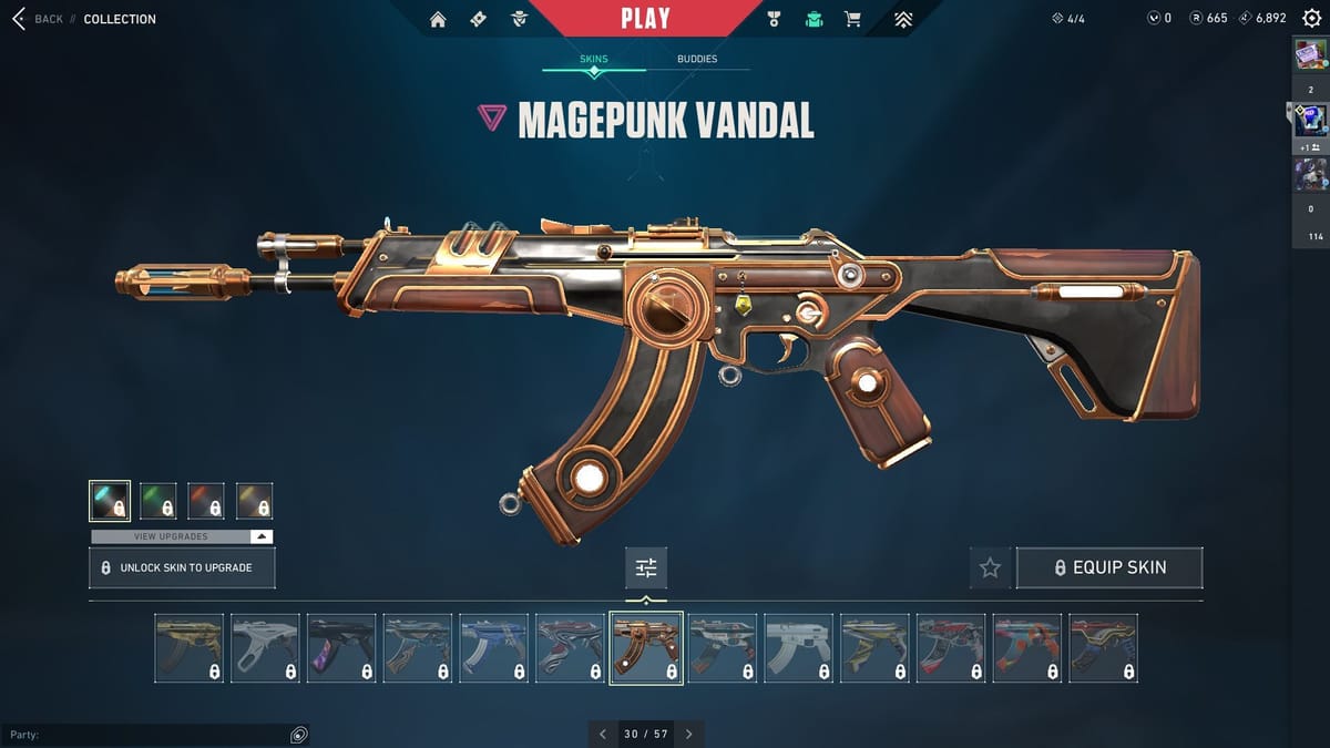 Valorant Magepunk skins ranked from worst to best