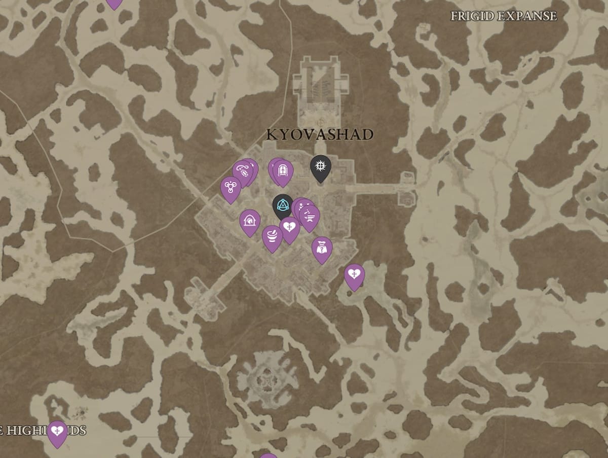 All cities in the Sanctuary in Diablo 4
