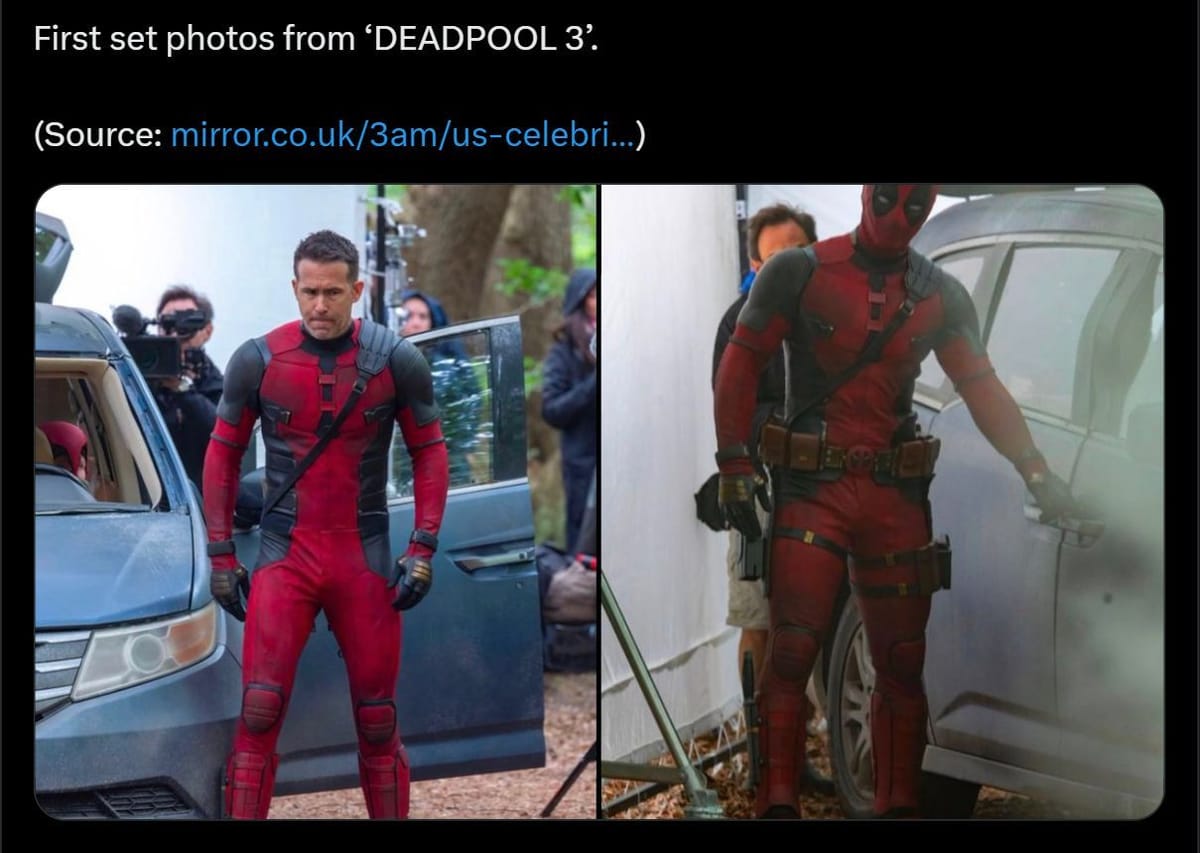 "The Suit looks really good"- New Deadpool 3 set photo impresses Twitter