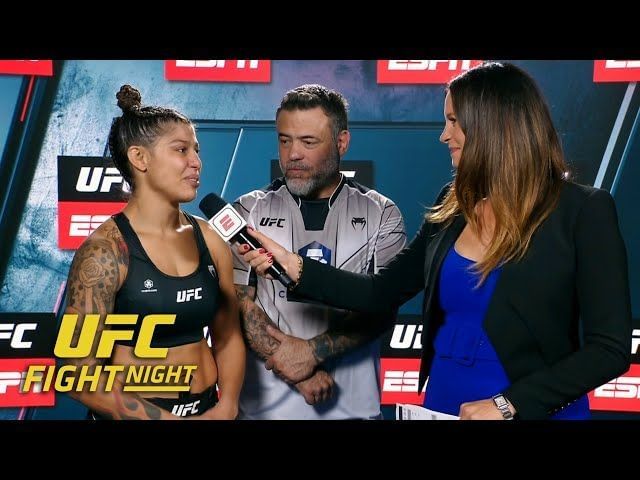 Claudia Gadelha's demonstration of standing guillotine that took out ...