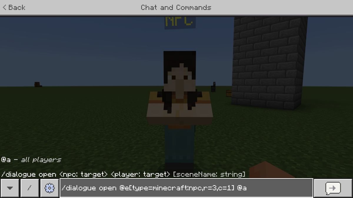How To Use Dialogue Command In Minecraft Bedrock Edition