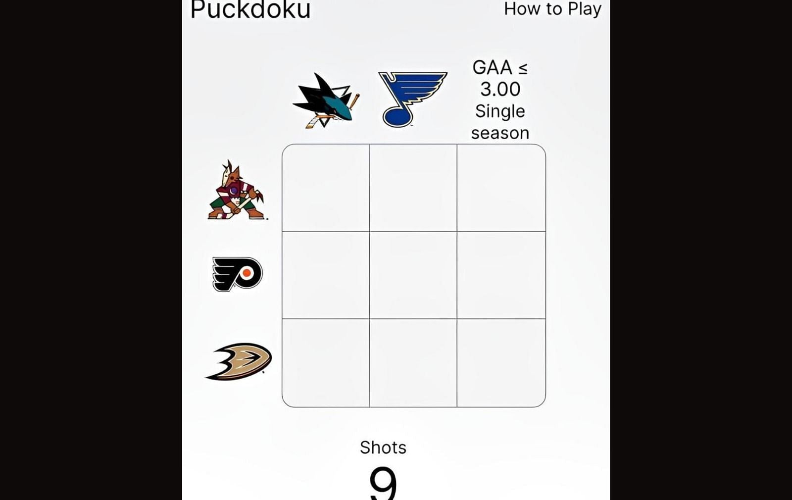 NHL Immaculate Grid: Puckdoku July 5 answers NHL Immaculate Grid: Puckdoku July 5 answers