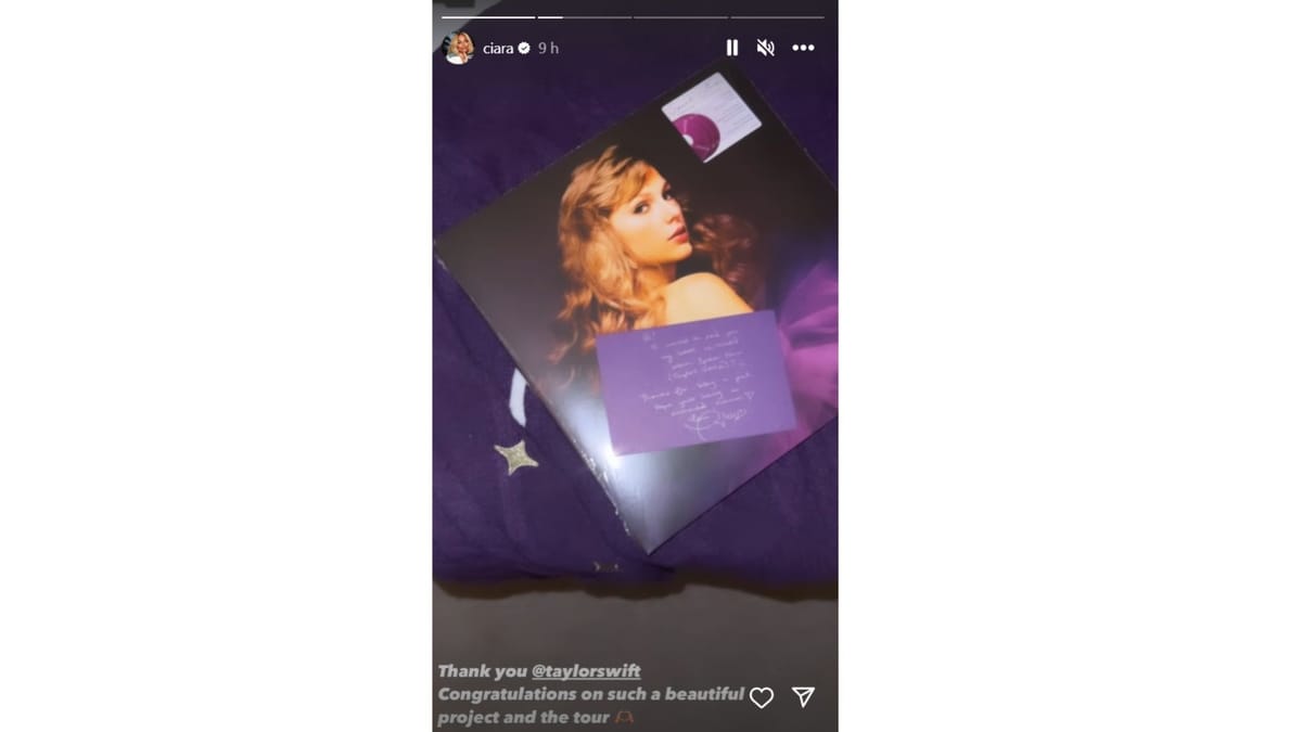 Ciara Wilson congratulates Taylor Swift with heartfelt message for pop ...